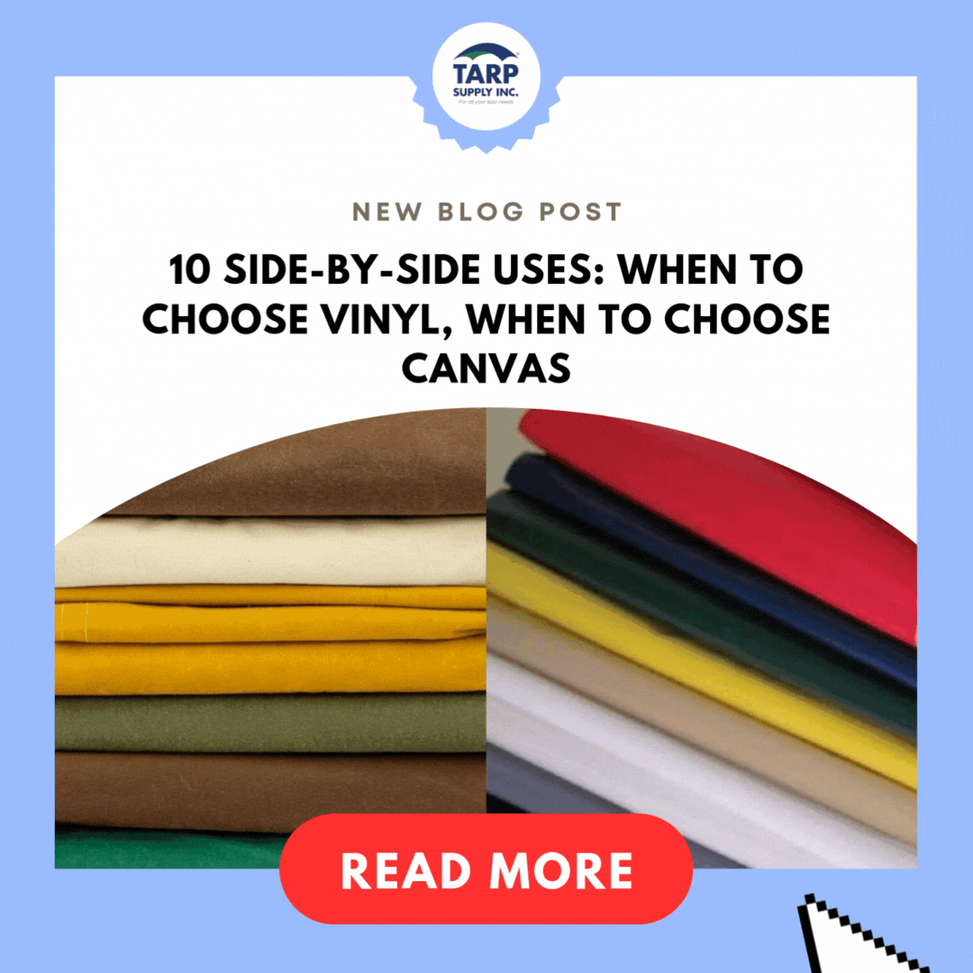 Vinyl vs Canvas Tarps: 10 Side-by-Side Uses