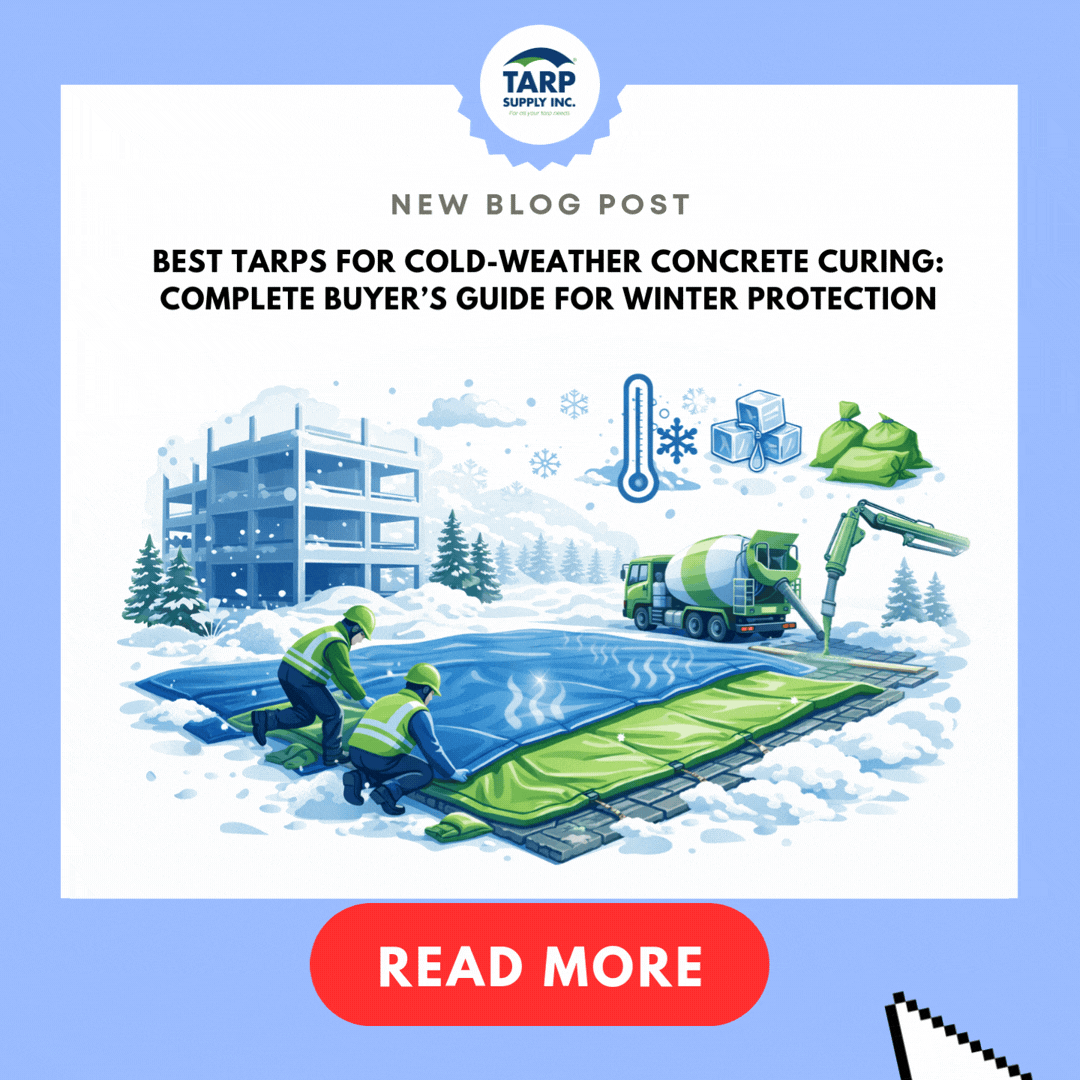 Best Tarps for Cold-Weather Concrete Curing (Winter Guide)
