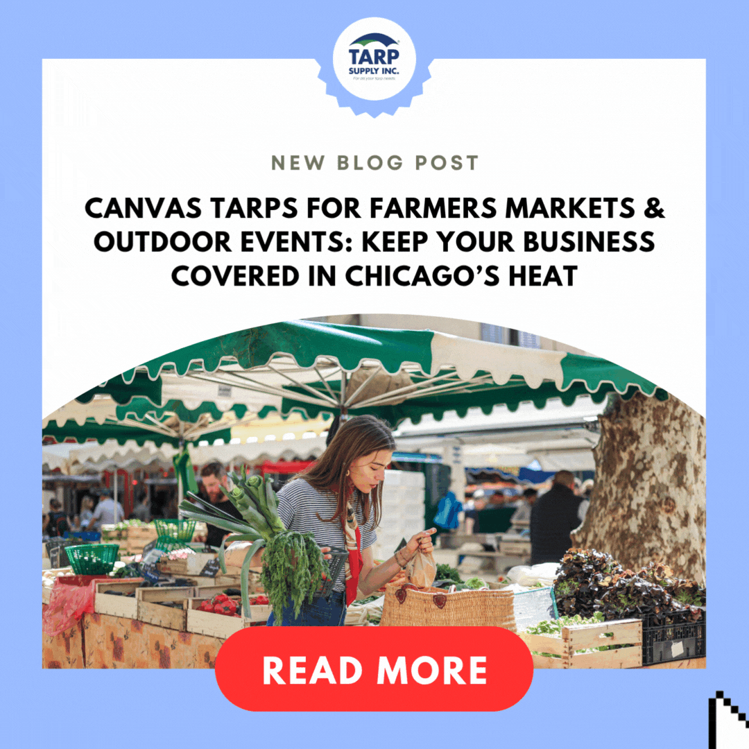Canvas Tarps for Chicago Farmers Markets & Events | Tarp Supply Inc.®