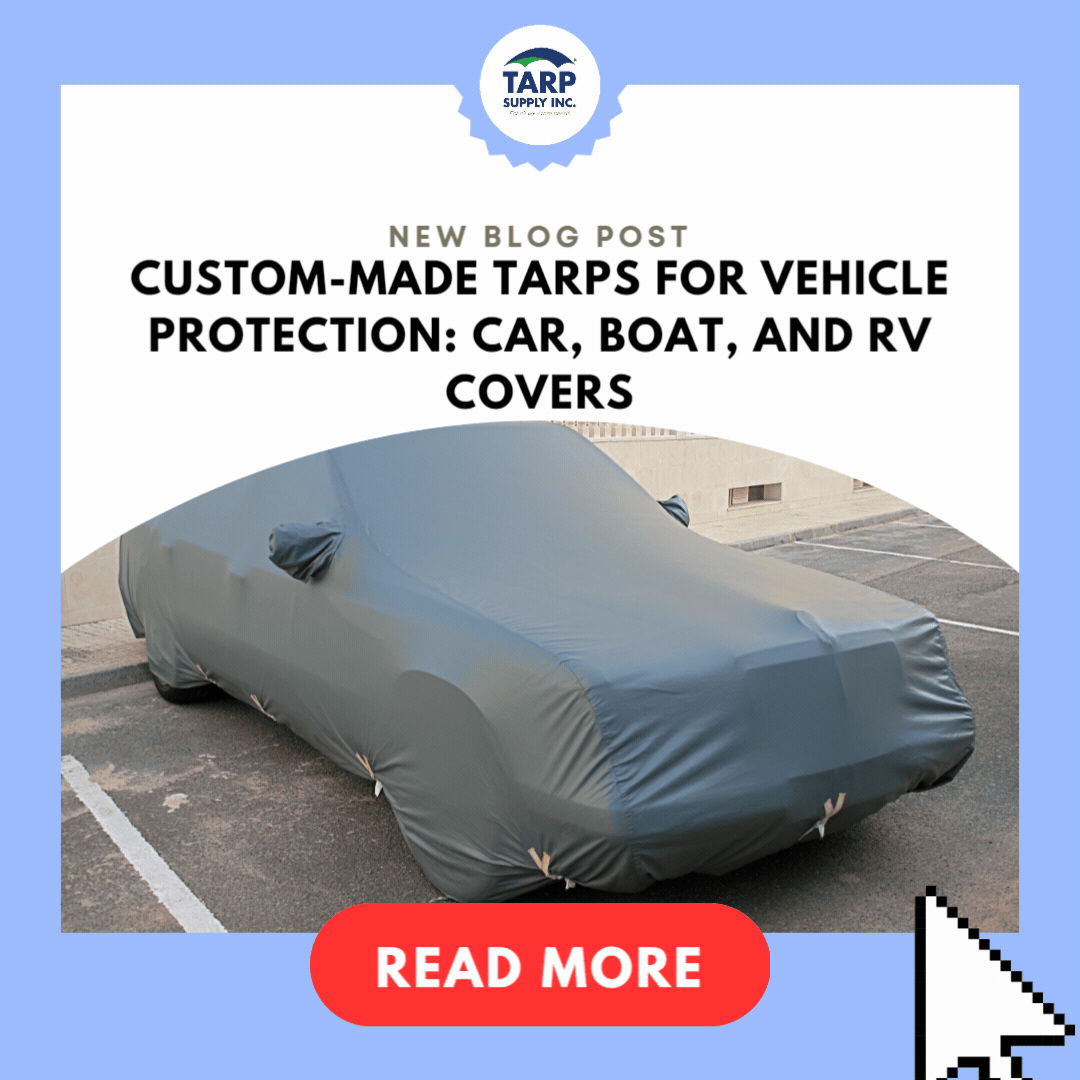 Custom-Made Tarps for Vehicle Protection: Car, Boat, RV Cover