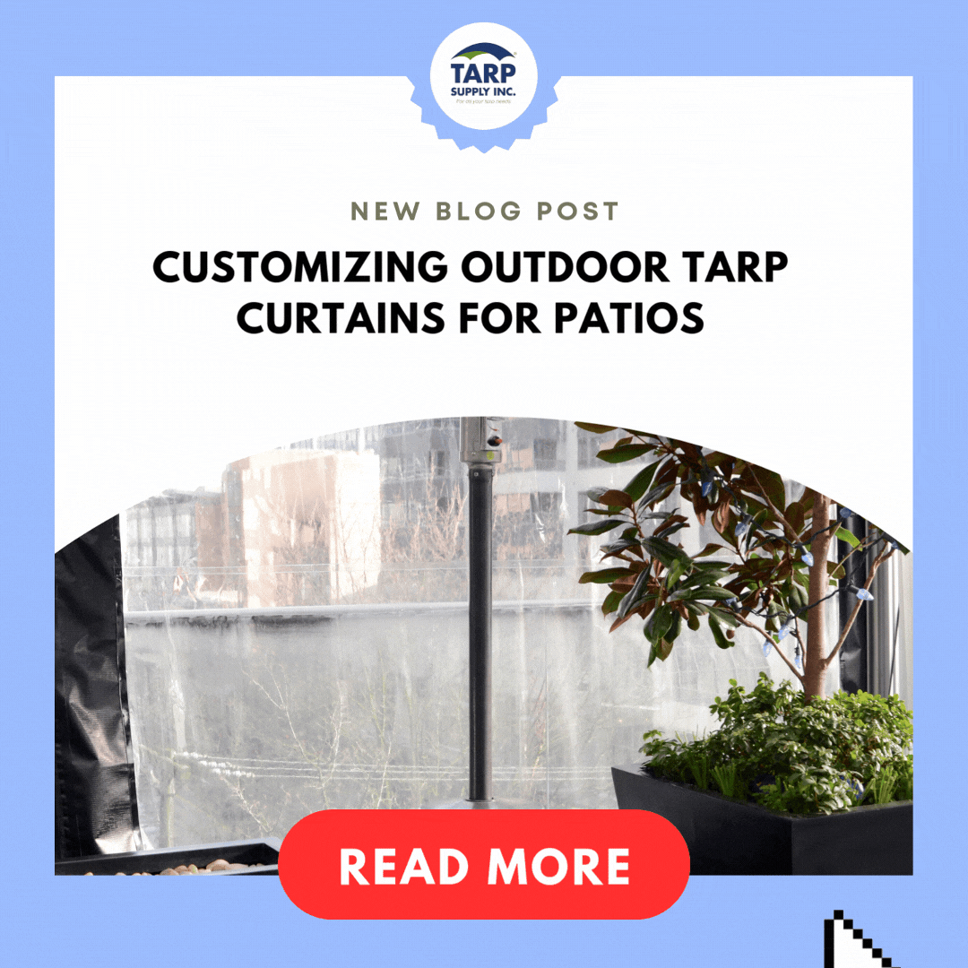 Customizing Outdoor Tarp Curtains for Patios | Tarp Supply Inc.