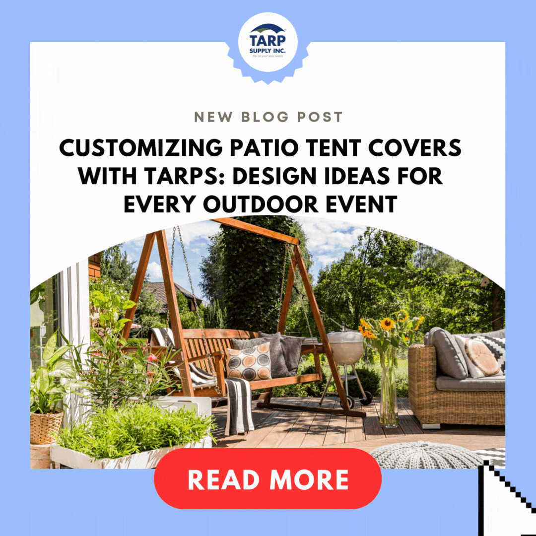Customizing Patio Tent Covers with Tarps | Tarp Supply Inc.