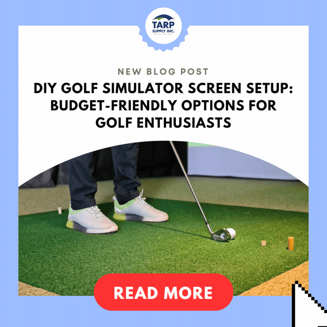 DIY Golf Simulator Screen Setup |Tarp Supply Inc.