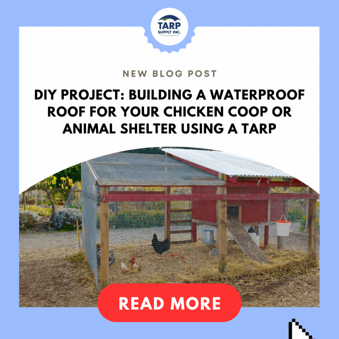 DIY Tarp Roof for Chicken Coops & Animal Shelters