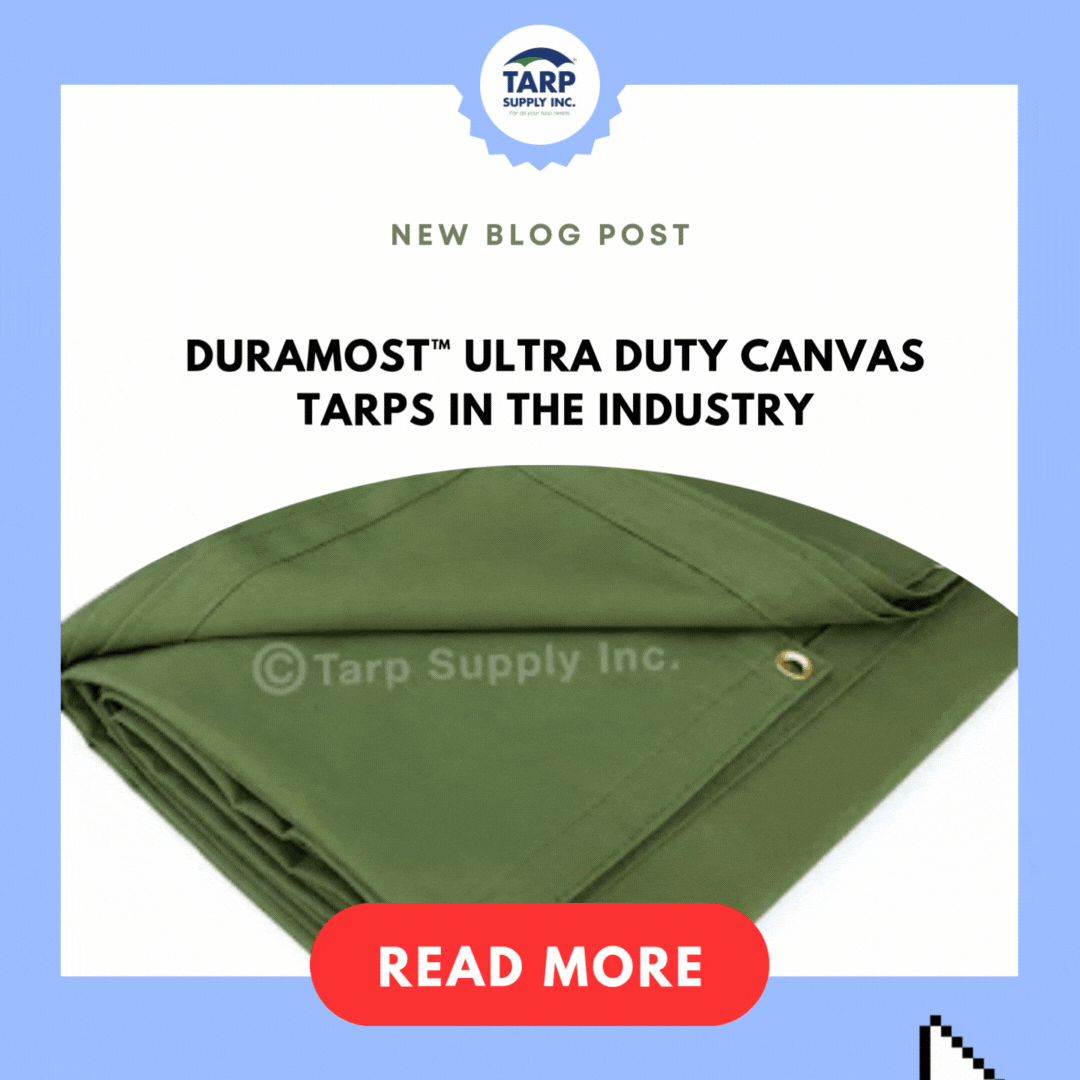 Duramost™ Ultra Duty Canvas Tarps in the Industry | Tarp Supply Inc.®