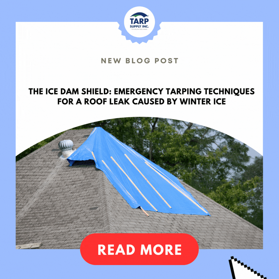 Ice Dam Roof Protection: Emergency Winter Tarping