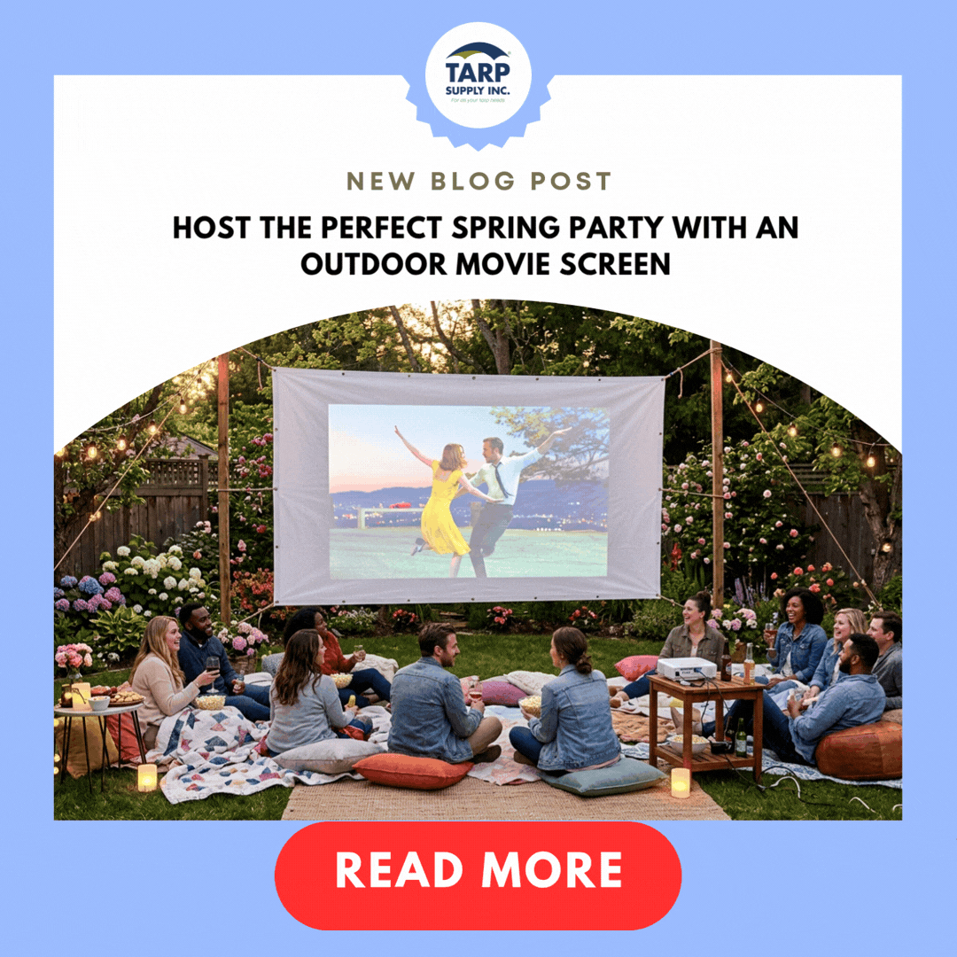 Host a Perfect Spring Party with Outdoor Movie Screen