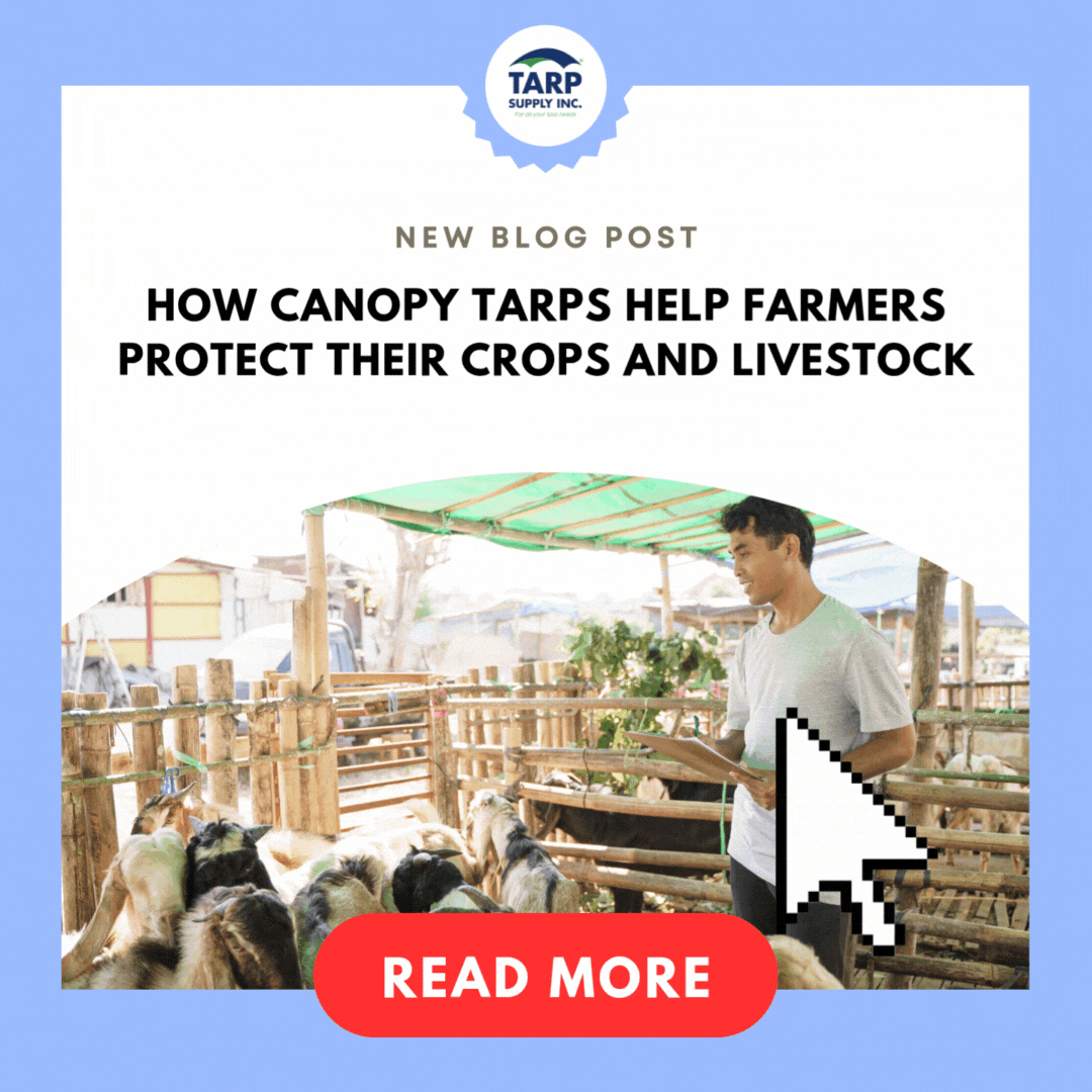 Canopy Tarps for Crop & Livestock Protection | Tarp Supply Inc.®