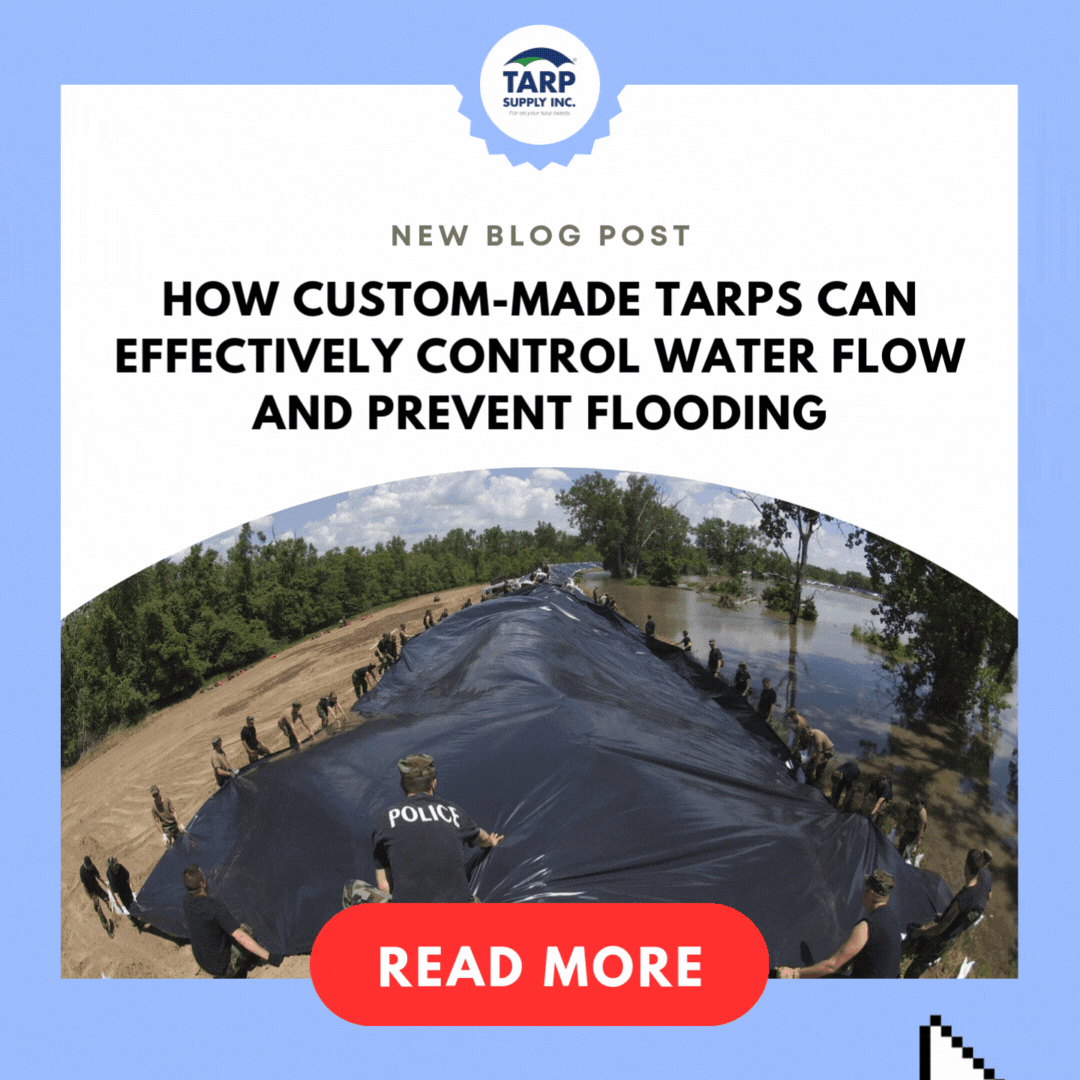 Custom-Made Tarps for Water Diversion & Flood Control