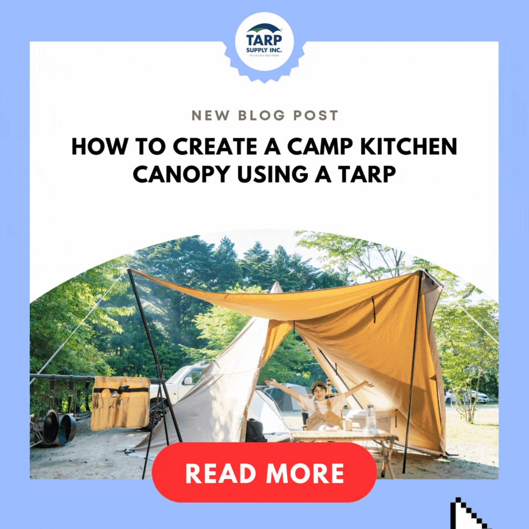 How to Create a Camp Kitchen Canopy Using a Tarp