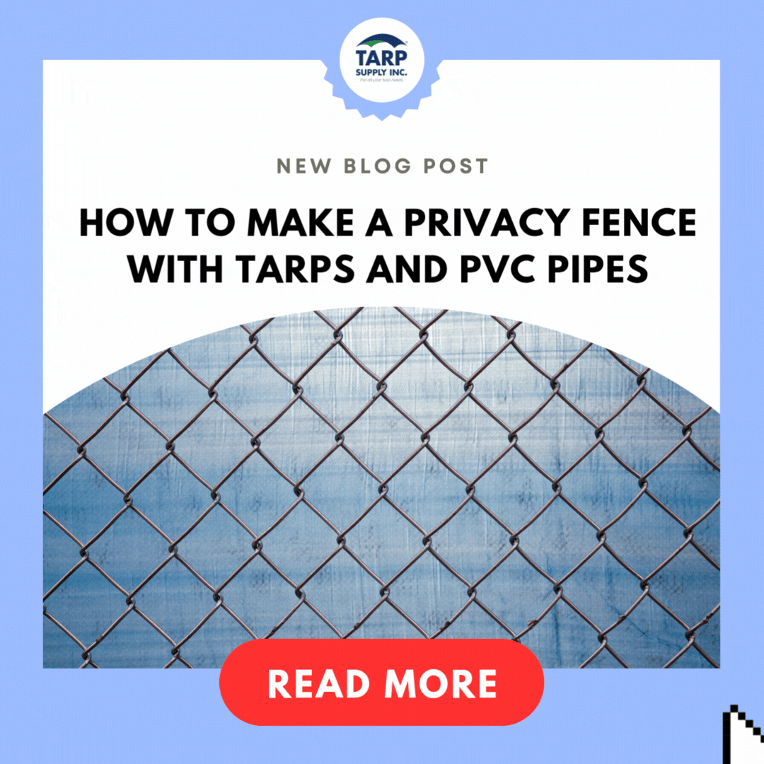 DIY Tarp Privacy Fence with PVC | Tarp Supply Inc.®