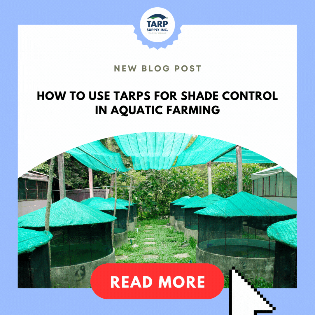 Shade Control in Aquatic Farming with Tarps | Tarp Supply Inc.®