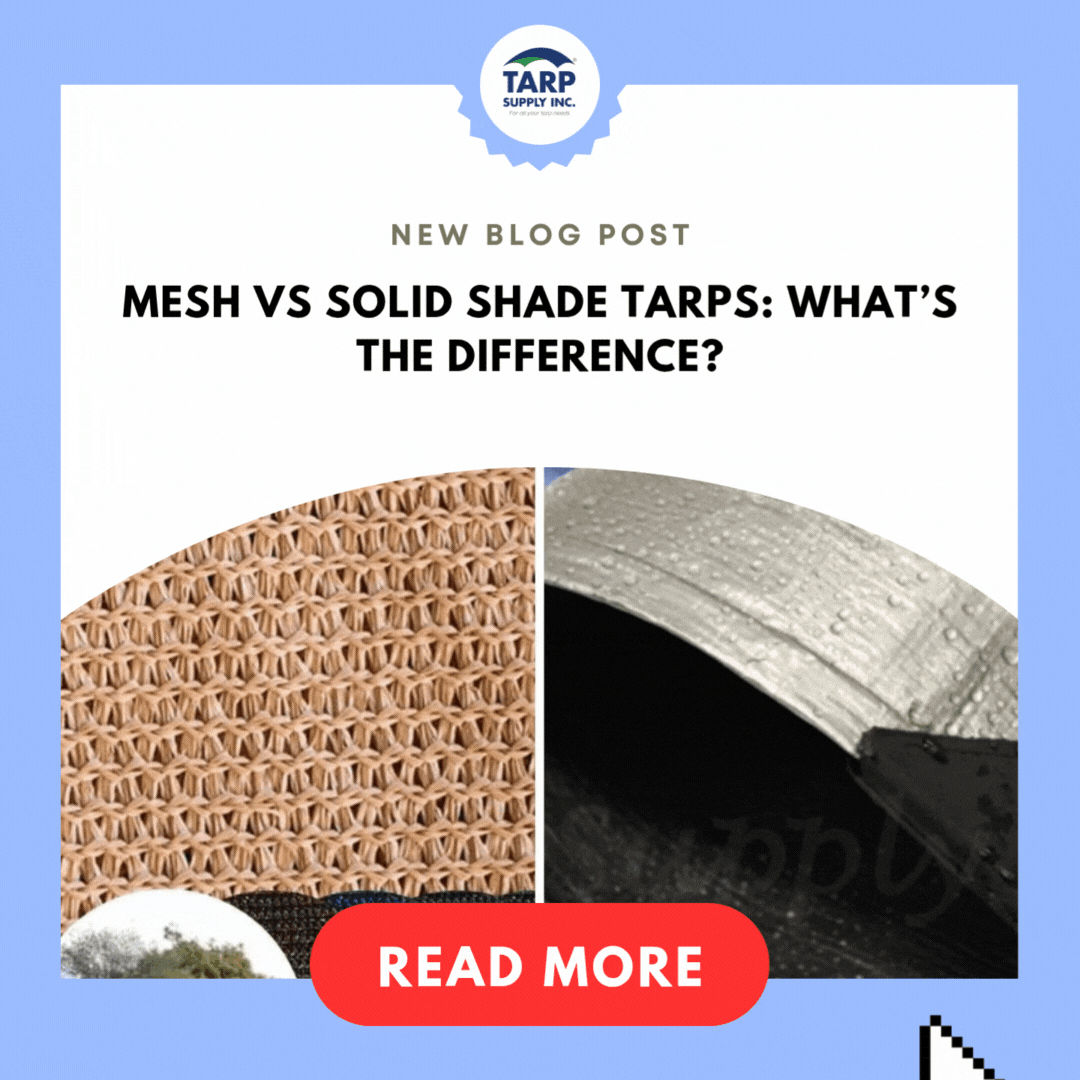 Compare Mesh vs. Solid Tarps For Shade and Coverage