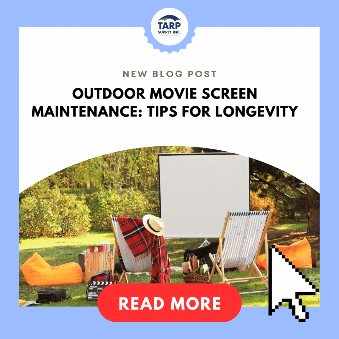Outdoor Movie Screen Maintenance | Tarp Supply Inc.