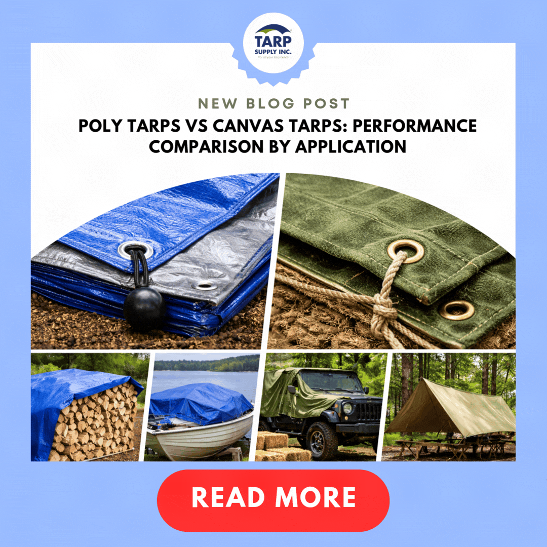 Poly Tarps vs Canvas Tarps: Performance Comparison