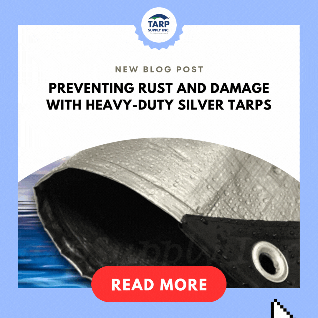 Preventing Rust and Damage with Heavy-Duty Silver Tarps