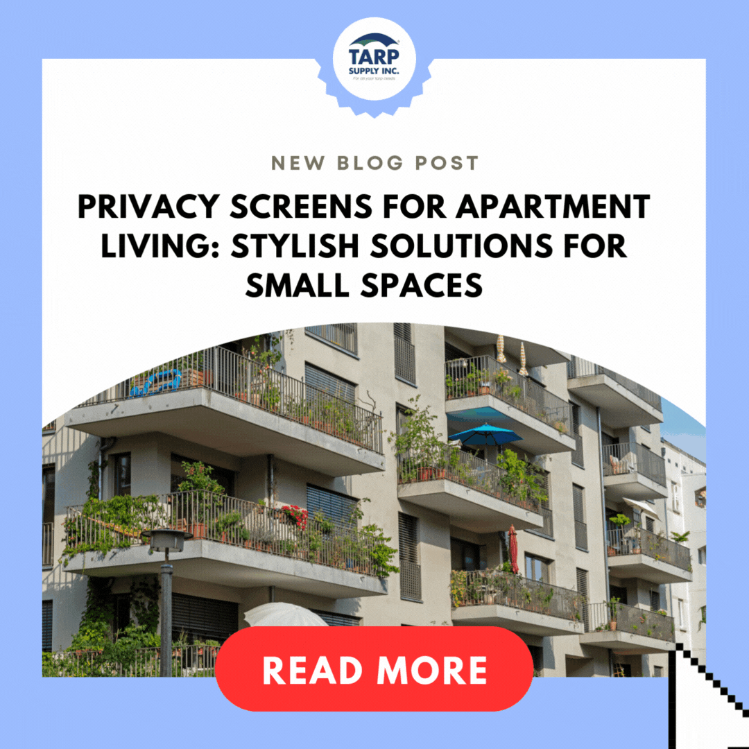 Privacy Screens for Apartment Living | Tarp Supply Inc.