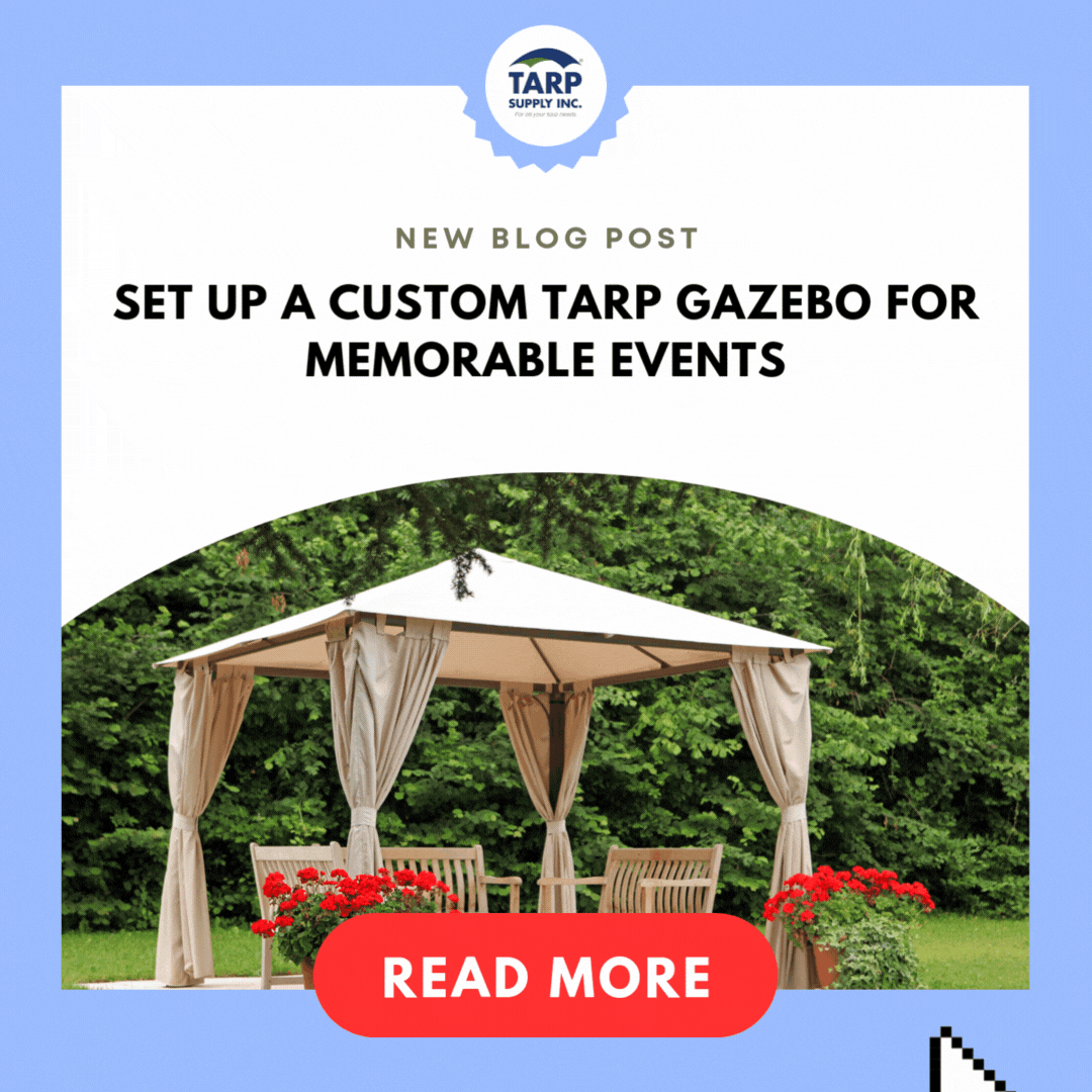 Custom Tarp Gazebo Setup for Events and Gatherings
