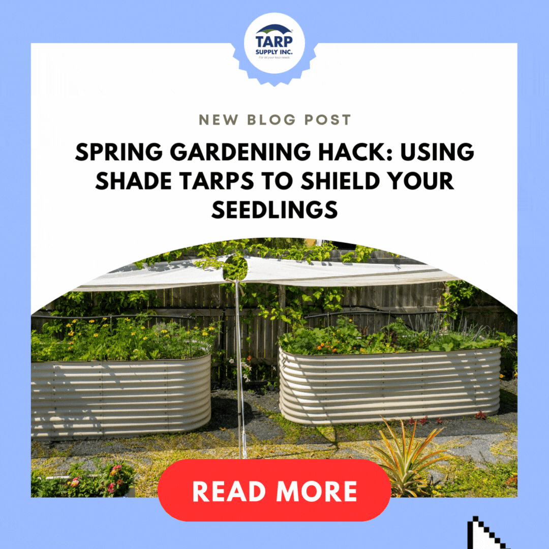 Protect Seedlings with Shade Tarps | Spring Gardening Tips