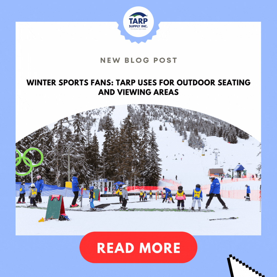 Winter Sports Tarps for Outdoor Seating & Fans
