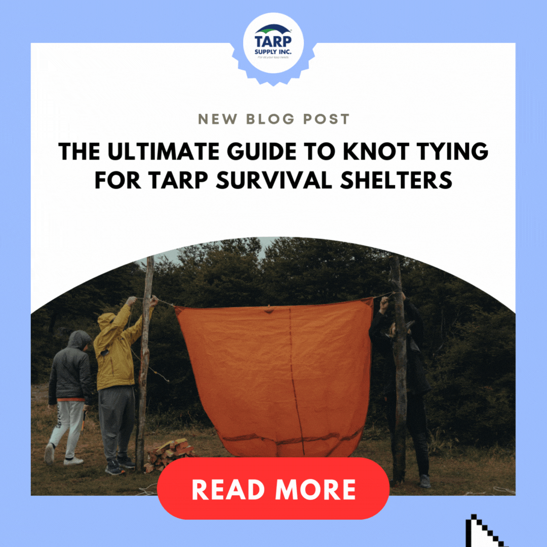 Knot Tying Guide for Tarp Survival Shelters | Tarp Supply