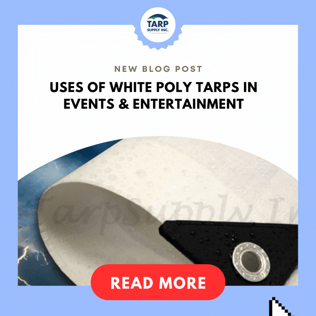 Uses of White Poly Tarps in Events & Entertainment