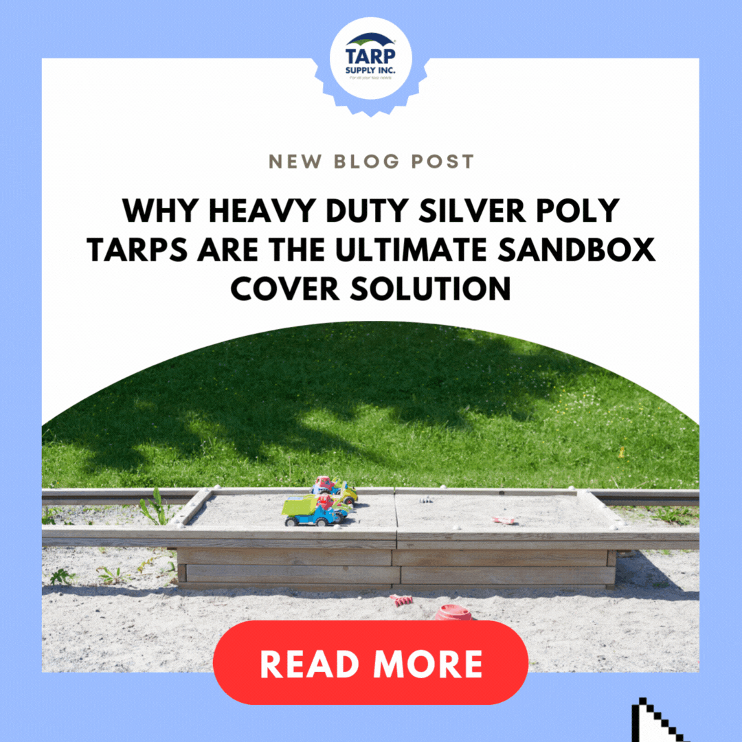 Heavy Duty Silver Poly Tarps for Sandbox Covers