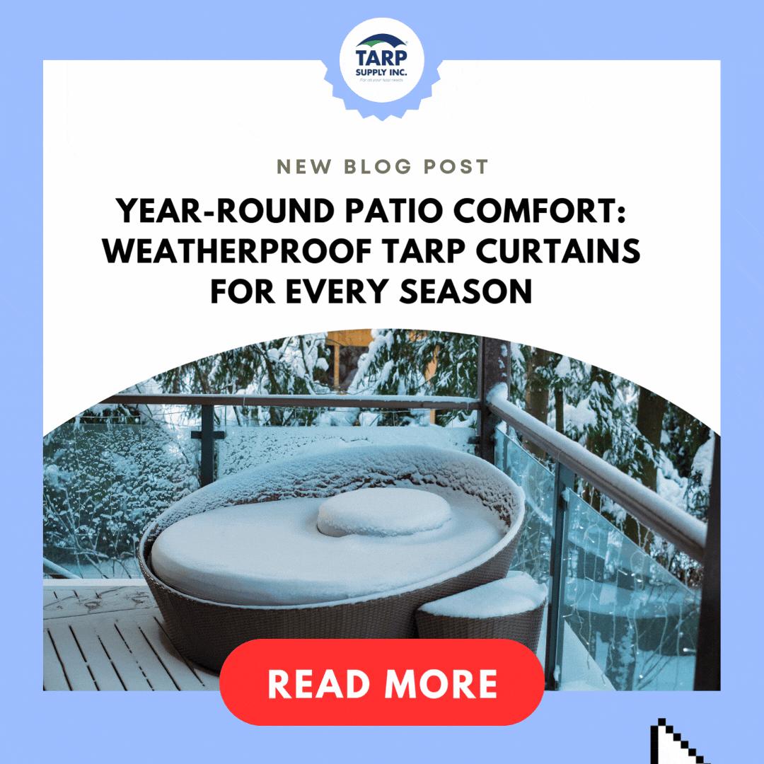 Year-Round Patio Comfort with Weatherproof Tarp Curtains