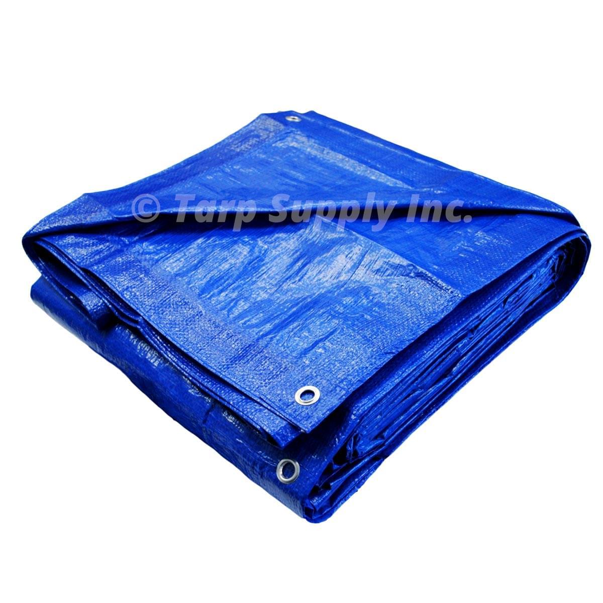 Blue Poly Tarp 10' x 16' | 4-5 Mil Thick