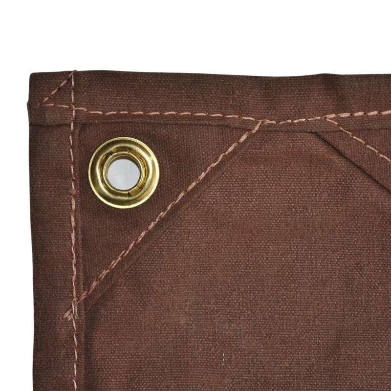 16 oz Reinforced Canvas Tarp 5'x5' | 100% Duck Cotton
